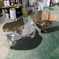 China Custom Stainless Steel Sculpture 304 Mirror Polished Outdoor Art Decoration for sale