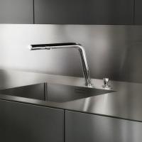 China 304 Sandblasted Scratch-Resistant Stainless Steel Countertop with Sink 5mm-10mm for sale