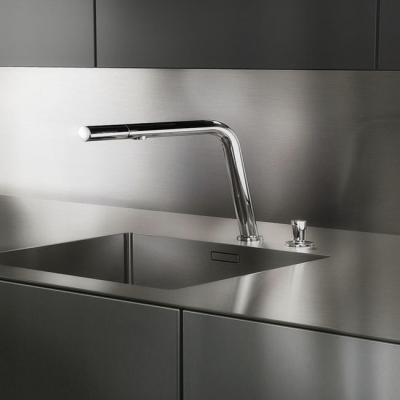 China 304 Sandblasted Scratch-Resistant Stainless Steel Countertop with Sink 5mm-10mm for sale