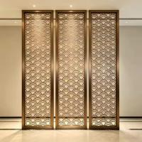 China Stainless Steel Screen Partition 304 201 Custom Size for Restaurant Hotel Club Decorative Room Divider for sale