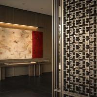 China Stainless Steel Screen Partition 304 201 Custom Size for Restaurant Hotel Club Decorative Room Divider for sale