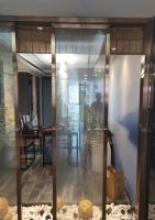 China Gold Stainless Steel Laser Cut Partition for Villa Lobby for sale