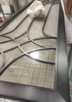 China Gold Stainless Steel Laser Cut Partition for Villa Lobby for sale