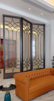China Gold Stainless Steel Laser Cut Partition for Villa Lobby for sale