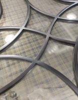 China Gold Stainless Steel Laser Cut Partition for Villa Lobby for sale