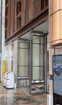 China Luxury Stainless Steel Screen with Leaf Pattern for Restaurant for sale