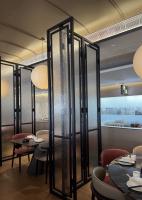 China Stainless Steel Sandblasted Privacy Screen for Spa or Salon for sale