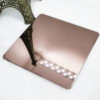 China DIN 316L Colored Stainless Steel Sheet Brown 8K Mirror Finish for sale