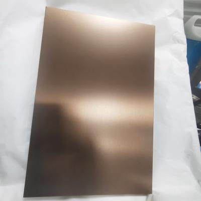 China Rose Gold PVD Sand Blasted 304 Stainless Steel Honeycomb Wall Cladding Panel 28mm for sale