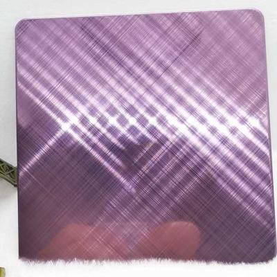 China Colored Stainless Steel Sheet 304 Anti Fingerprint 1220x2440mm for Elevator Decoration for sale