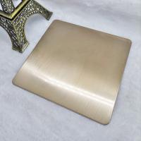 China Slanting Line Champagne Gold PVD Stainless Steel Sheet - 1219×2438mm & 1500×3000mm Sizes Available for sale