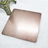 China Vibration Bronze PVD Colored Stainless Steel Sheet 304 201 1x2m ASTM for sale