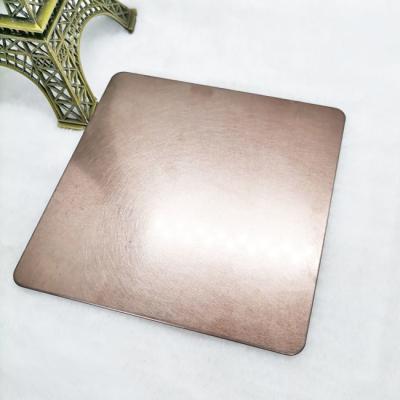 China Vibration Bronze PVD Colored Stainless Steel Sheet 304 201 1x2m ASTM for sale