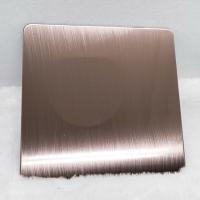 China Anti-Fingerprint Colored Stainless Steel Sheet 304 1.0mm PVD Coated Decorative Panel for sale