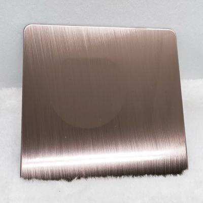 China Anti-Fingerprint Colored Stainless Steel Sheet 304 1.0mm PVD Coated Decorative Panel for sale