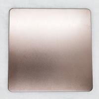 China Sand Blasted  Bronze Color Stainless Steel Sheet PVD Plating Titanium for sale