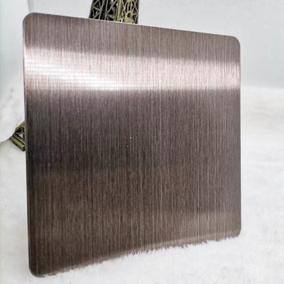 China PVD Colored Stainless Steel Sheet 304 1.5mm UV Resistant Non-Fading Outdoor Grade for sale