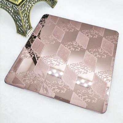 China SUS316 Color Etched Stainless Steel Sheet 1mm 3mm Elevator Decoration PVD for sale