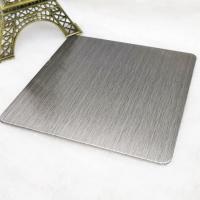 China 304 PVD Coated Stainless Steel Sheet Mirror Hairline Finish 1219x2438mm for sale