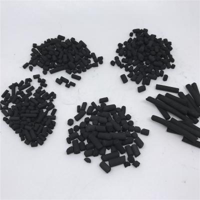 China Cylinder Ctc 60 Ctc 70 Ctc 90 Extruded Activated Carbon Column 4mm Pellets For Sewage Treatment for sale