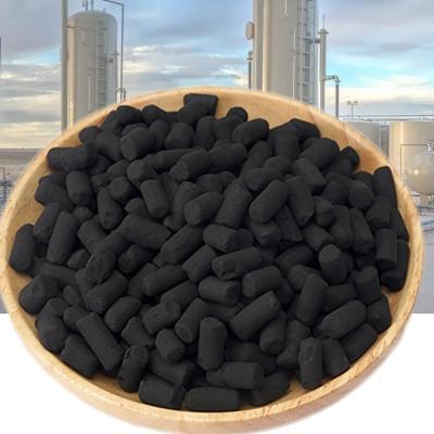 China High Iodine Copper Impregnated Coal-Based Activated Carbon Pellets Ctc 40 50 for H2S Removal in Industrial Settings for sale