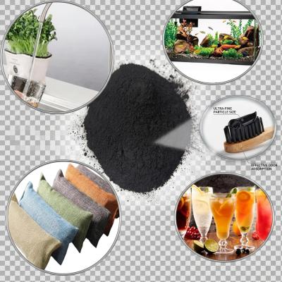 China Black Powder Powdered Activated Carbon Providing Adsorption Capacity Above 50 Percent Used in Water Treatment and Air Improvement Applications for sale