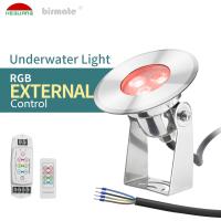 China 90LM External Control led Pool Lights 3W FCC IP68 RGB With Ce Rohs for sale