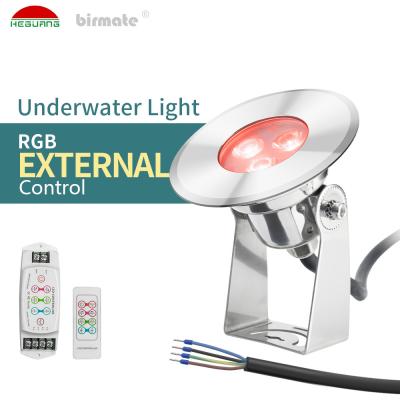 China 90LM External Control led Pool Lights 3W FCC IP68 RGB With Ce Rohs for sale