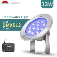 China SMD3535 RGB 500ma Underwater LED Spotlights 12W VDE Polishing 316L for sale