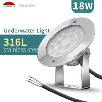 China SS316L Swimming Pool Light 18W Waterproof 6500K White Color IP68 for sale