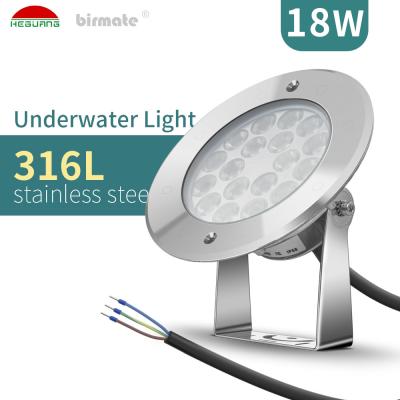 China SS316L Swimming Pool Light 18W Waterproof 6500K White Color IP68 for sale