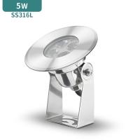 China SMD3030 5W IP68 450LM Underwater LED Spotlights 210ma Stainless Steel for sale