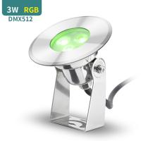 China DMX512 Control Inground Pool Lights 3W IP68 RGB Color With Ce Rohs Approval for sale