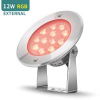 China SS316L LED Underwater Lights DC12V RGB External Controller Waterproof Swimming Pool Light for sale