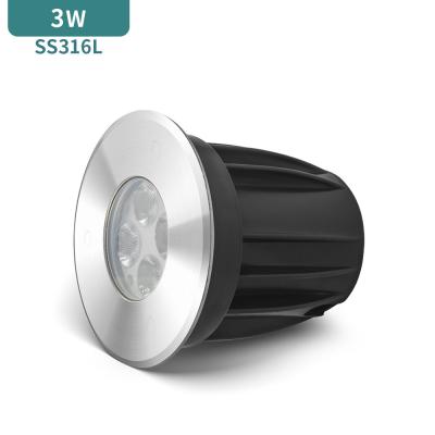China 3W DC24V Recessed Swimming LED Pool Underwater Light for sale
