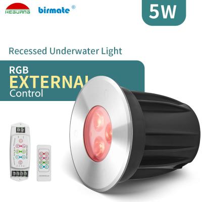China IK10 RGB Underwater Led Pond Lights SS316L DC24V 130LM Recessed for sale