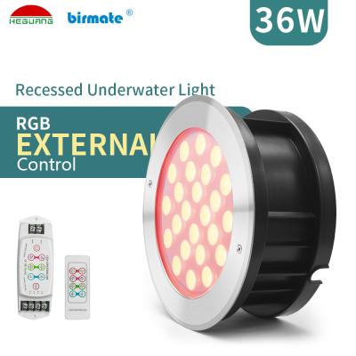 China External Control 36W Waterproof 316L Stainless Steel Rgb Led Swimming Pool Light for sale