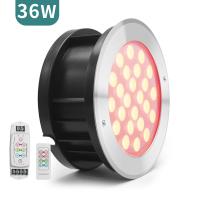 China Waterproof IP68 LED Inground Lights 18W Ourdoor RGB External Control LED Ground Lights for sale