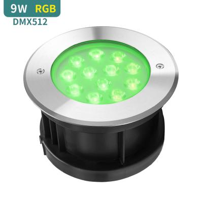 China SMD 3535 LED Underground Light DMX512 Control SS316L Waterproof LED Ground Light for sale