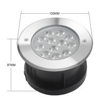 China SS316L LED Ground Pool Light External Control 380lm 9W LED Underground Light for sale