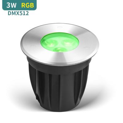 China IP68 90LM Outdoor Ground Lights IK10 3W DC24V Underwater Pool Lights for sale