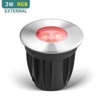 China IP68 3W DC24V RGB Ground LED Light Color Changing Pool Light for sale