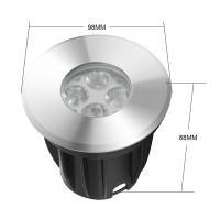 China 3W Inground Pool Led Lights White Color Underwater Ground Lights CE ROHS for sale