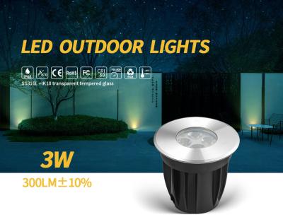 China 3W Inground Pool Led Lights White Color Underwater Ground Lights CE ROHS for sale
