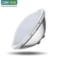 China AC12V LED Swimming Pool Lights Suppliers VDE 520lm PAR56 18W Synchronous Control for sale
