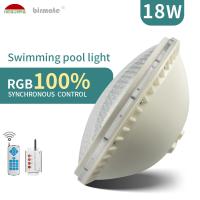 China RGB Color Switch Control Par56 RGB LED Pool 18W IP68 For Swimming Pool Vinyl Pool for sale