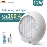 China EMC Synchronous Surface Mount LED Pool Light Wall Mounted 12W RGB 380LM for sale