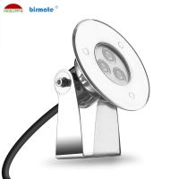China RGB Color Underwater LED Spotlights DMX512 Control  3W Aluminum Grounding Pole for sale