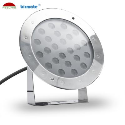 China Adjustable Angle Underwater Led Spot Light 12V 24 Watt IP68 SS316L Wide Bean Angle for sale