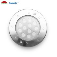 China Low Voltage 24V SS316L IP68 Led Ground Lights RGB Color With Tempered Glass Cover for sale